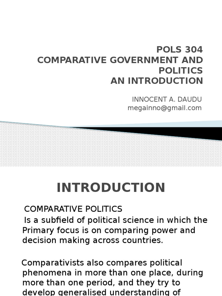 Introduction to Comparative Government | PDF | Liberal Democracy ...