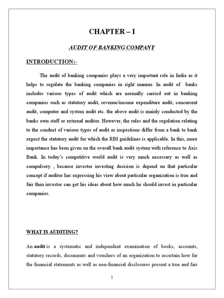 Audit Report of Axis Bank | PDF | Audit | Banks