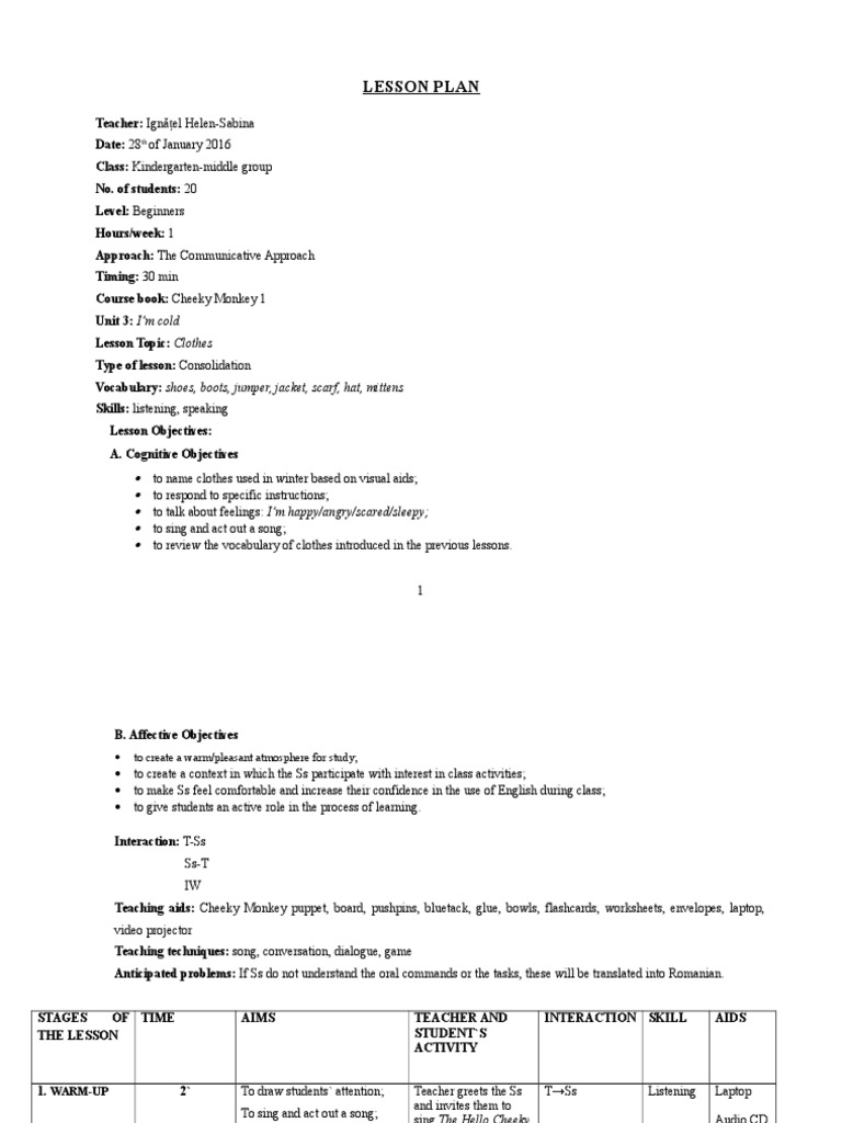 Lesson Plan | Lesson Plan | Teaching