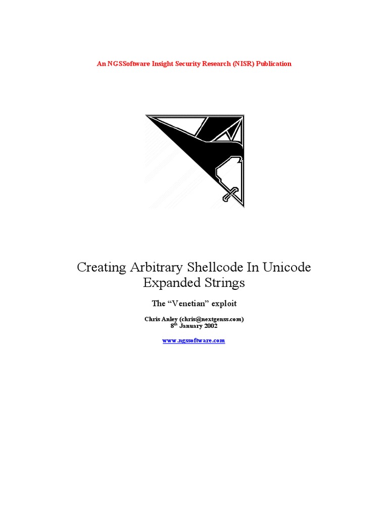 Creating Arbitrary Shellcode in Unicode Expanded Strings PDF | PDF | String (Computer Science ...