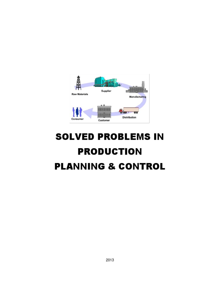 Solved Problems in Production Planning & Control | PDF