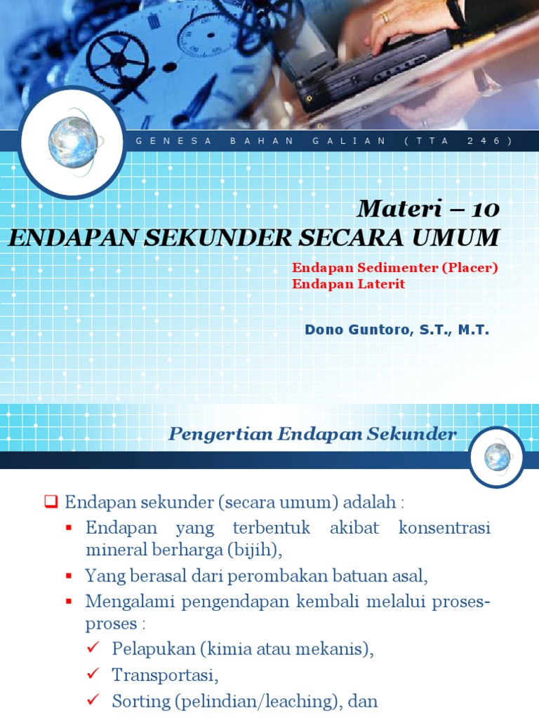 Materi 10 Endapan Sedimenter Dan Laterit | PDF
