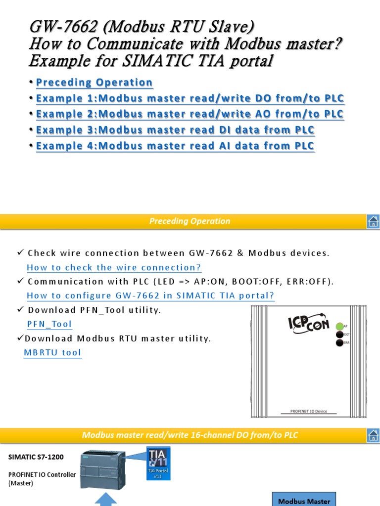Modbus Master-PLC Communication Guide | PDF | Media Technology | Areas ...