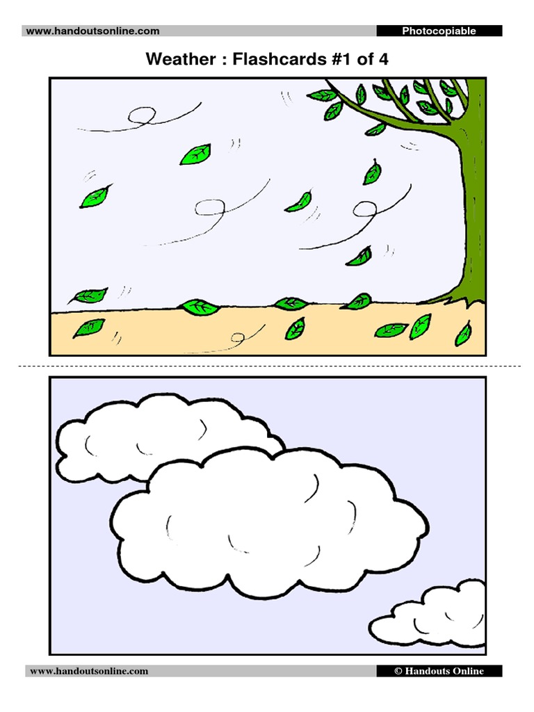 Weather Flashcards | PDF