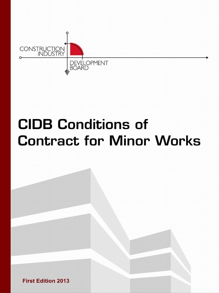 CIDB Standard Contract for Minor Works | PDF | Arbitral Tribunal ...