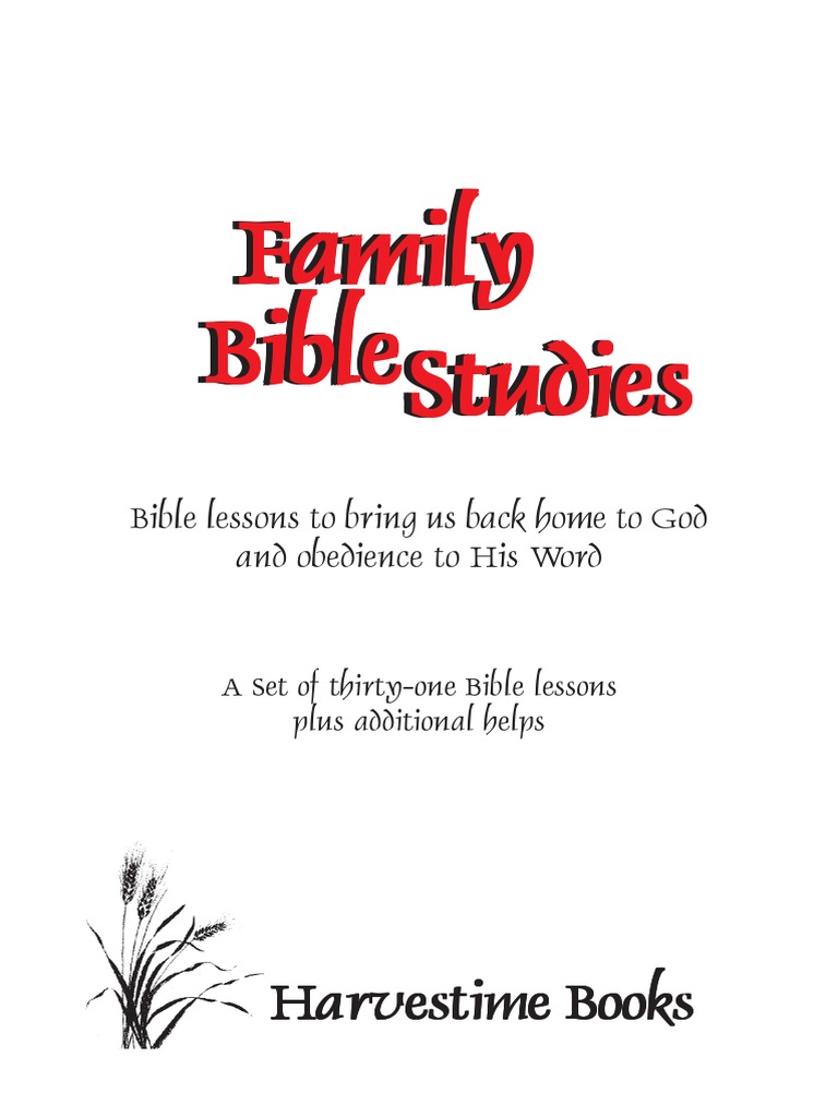 Family Bible Studies PDF | PDF | John The Baptist | Christianity