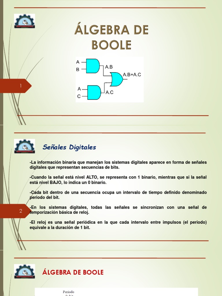 Algebra de Boole | PDF | Puerta lógica | Lógica matemática