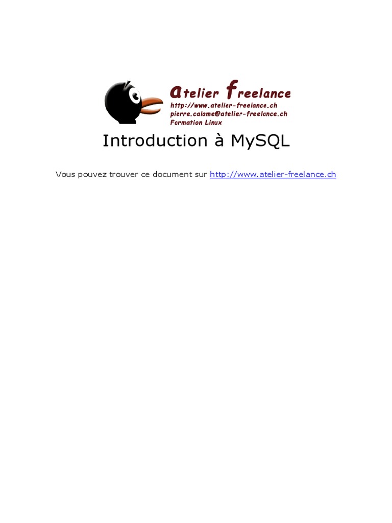 Mysql Tutorial PDF | PDF | MySQL | Gestion des données