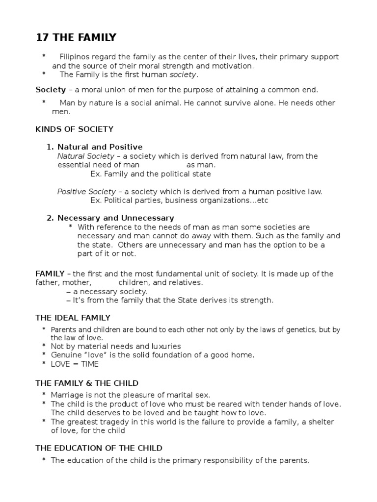 17 The Family | PDF | Marriage | Applied Ethics