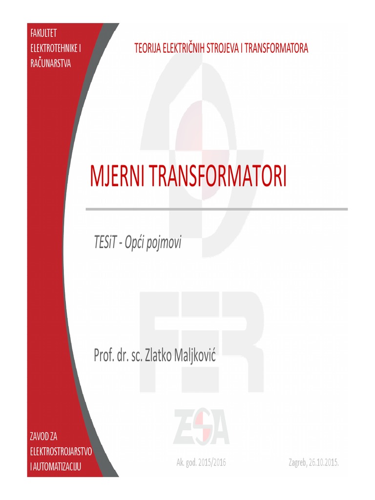 Mjerni Transformator | PDF