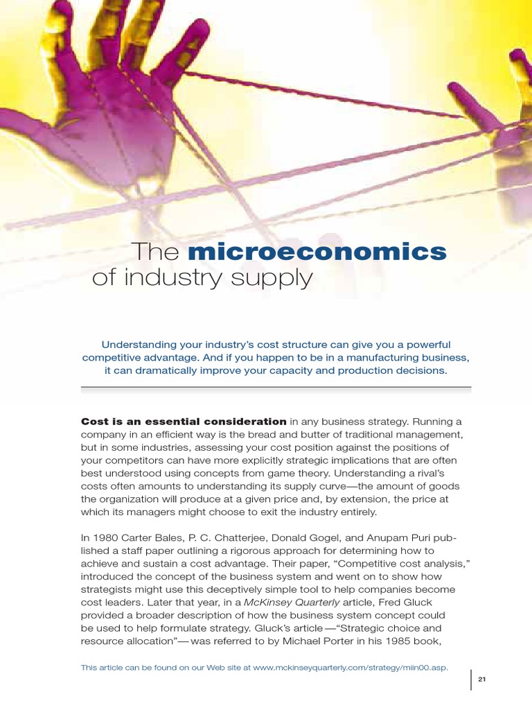 McKinsey - The Business System PDF | PDF | Competitive Advantage ...