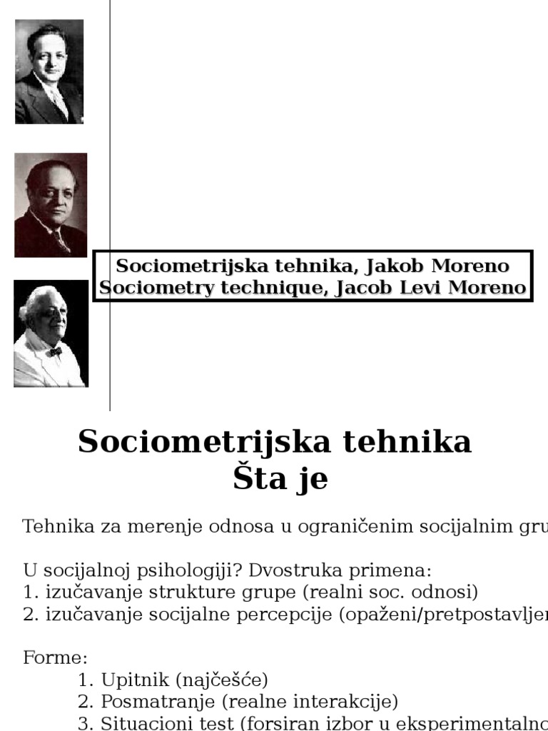 Sociometrijska Tehnika | PDF