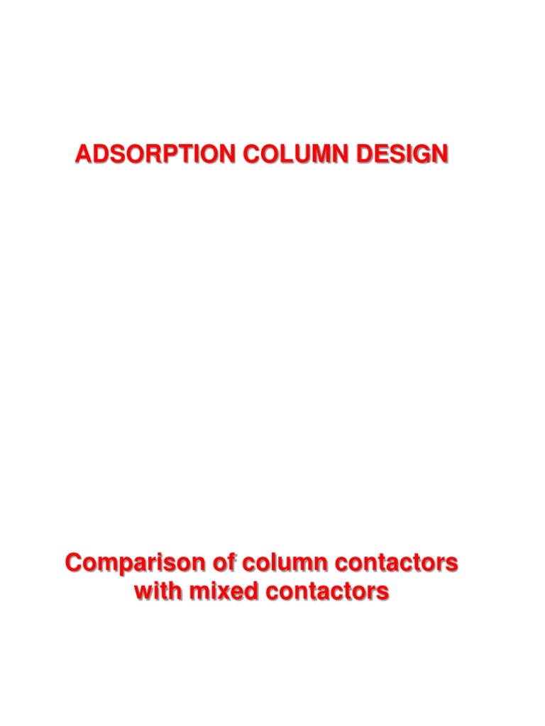 Adsorption Column Design PDF | PDF | Adsorption | Litre