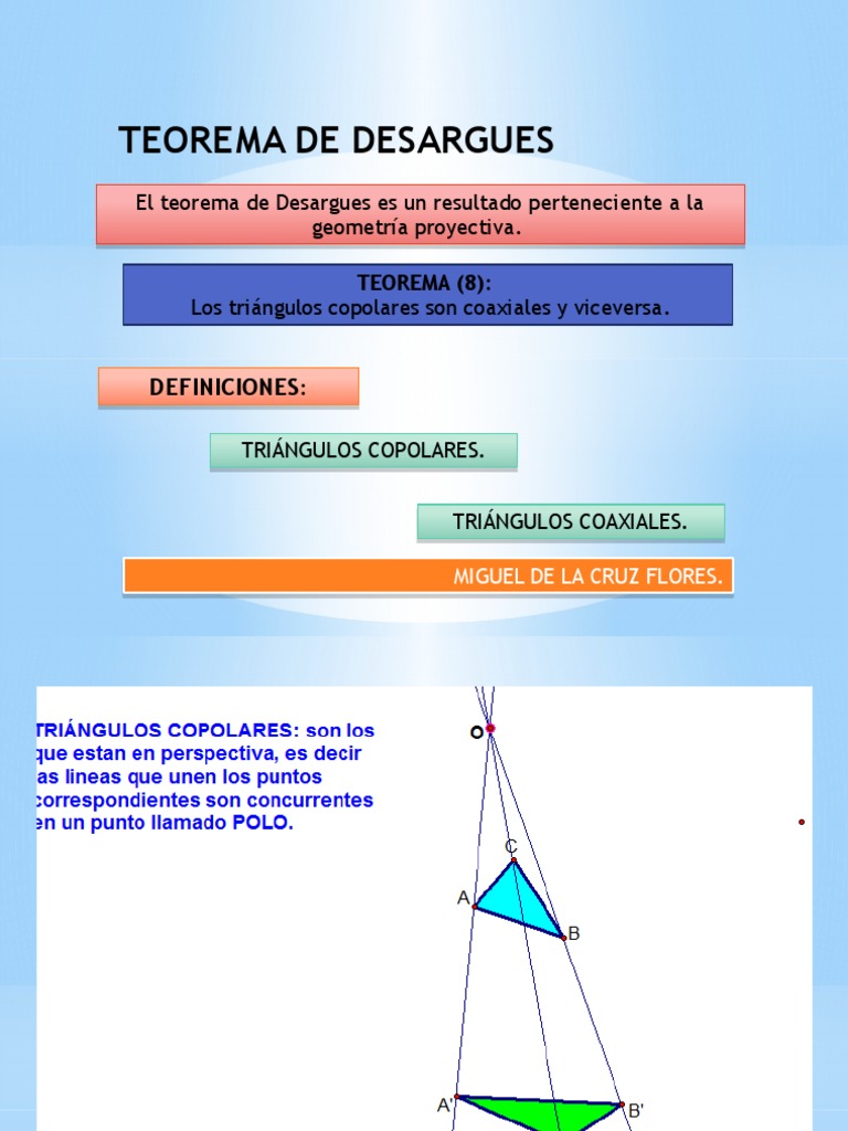 Teorema de Desargues111 | PDF | Geometría triangular | Espacio