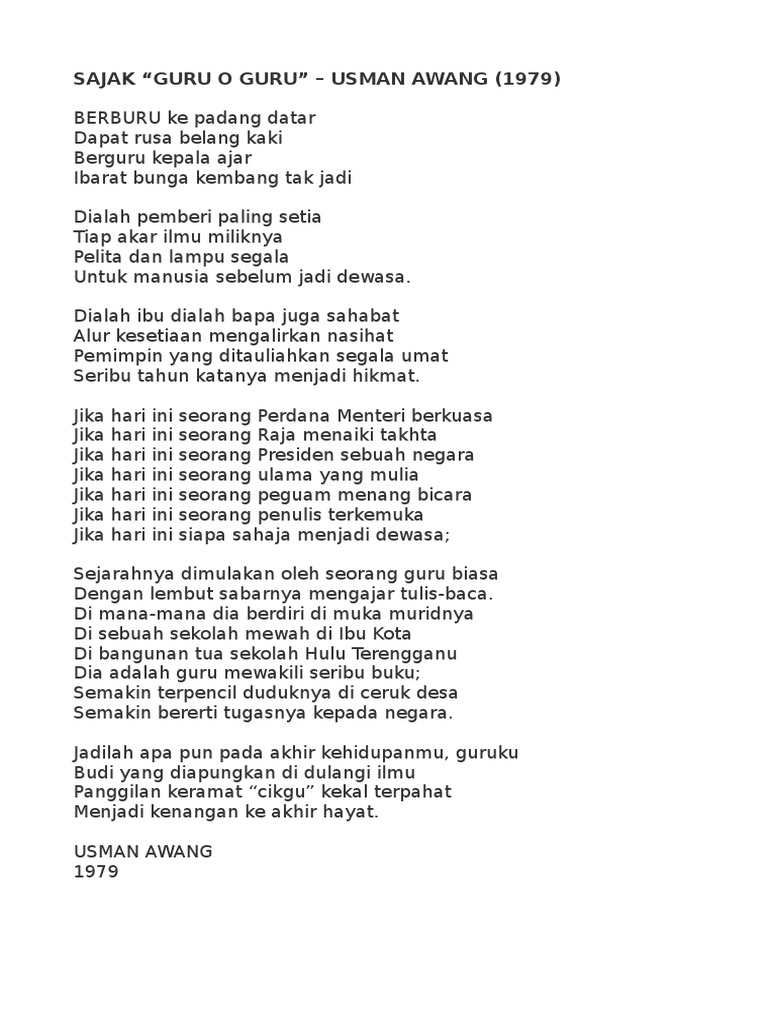 SAJAK Guru Oh Guru | PDF