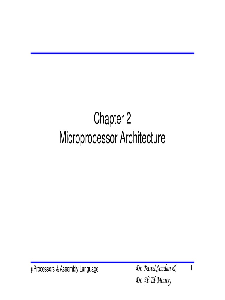 Microprocessor Architecture and Assembly Language | PDF | Integer ...