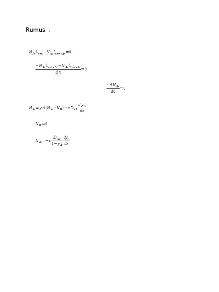 Rumus:: N N N N Δ x dN dx dy dx N D dy dx | PDF