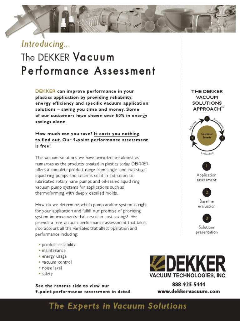 Vacuum Assessment 2006 | PDF
