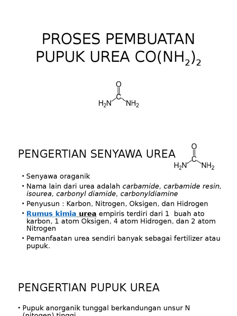 Proses Pembuatan Pupuk Urea Co (NH2) 2 | PDF