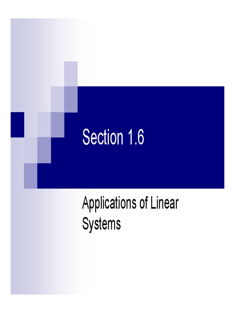 Linear Algebra Sec1 - 6 | PDF