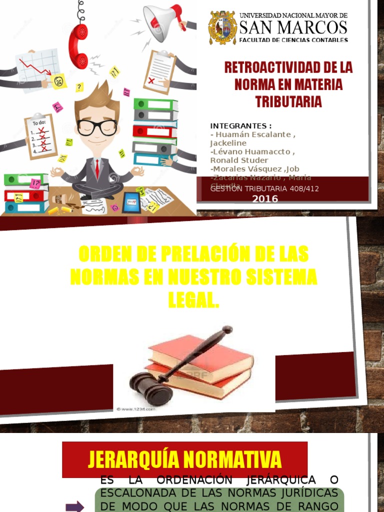 DIAPOSITIVAS-RETROACTIVIDAD | Ley estatutaria | Ley procesal