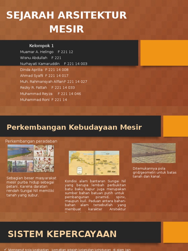 Sejarah Arsitektur Mesir | PDF