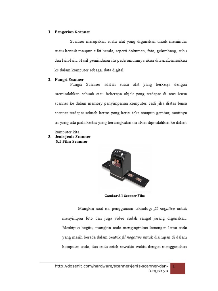 Macam Macam Scanner | PDF | Seni | Komputer