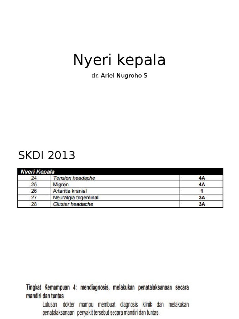 Cephalgia | PDF | Headache | Symptoms And Signs