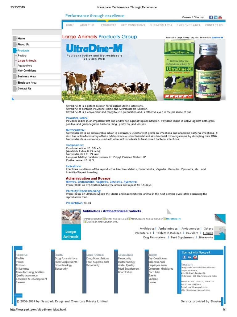 Neospark-Performance Through Excellence | PDF | Antibiotics | Antimicrobial