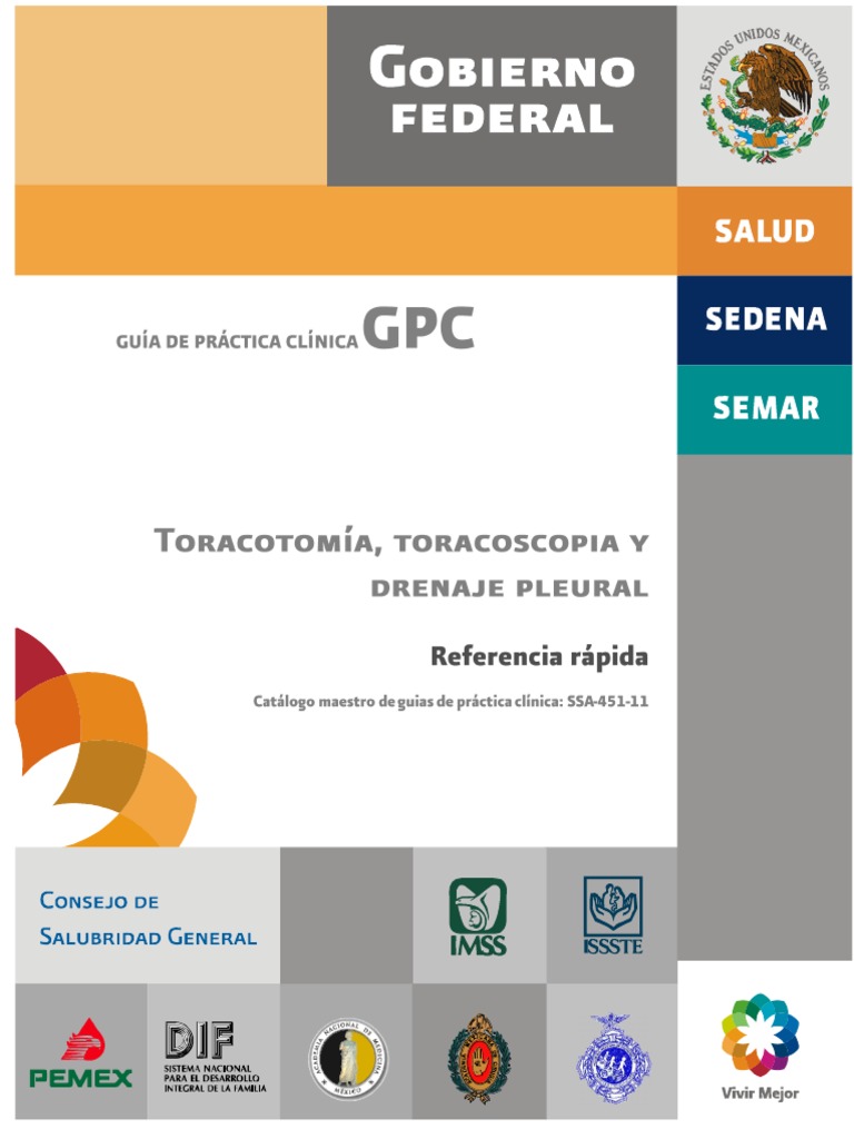 Toracotomía, Toracoscopia y Drenaje Pleural GRR PDF | PDF | Biopsia ...