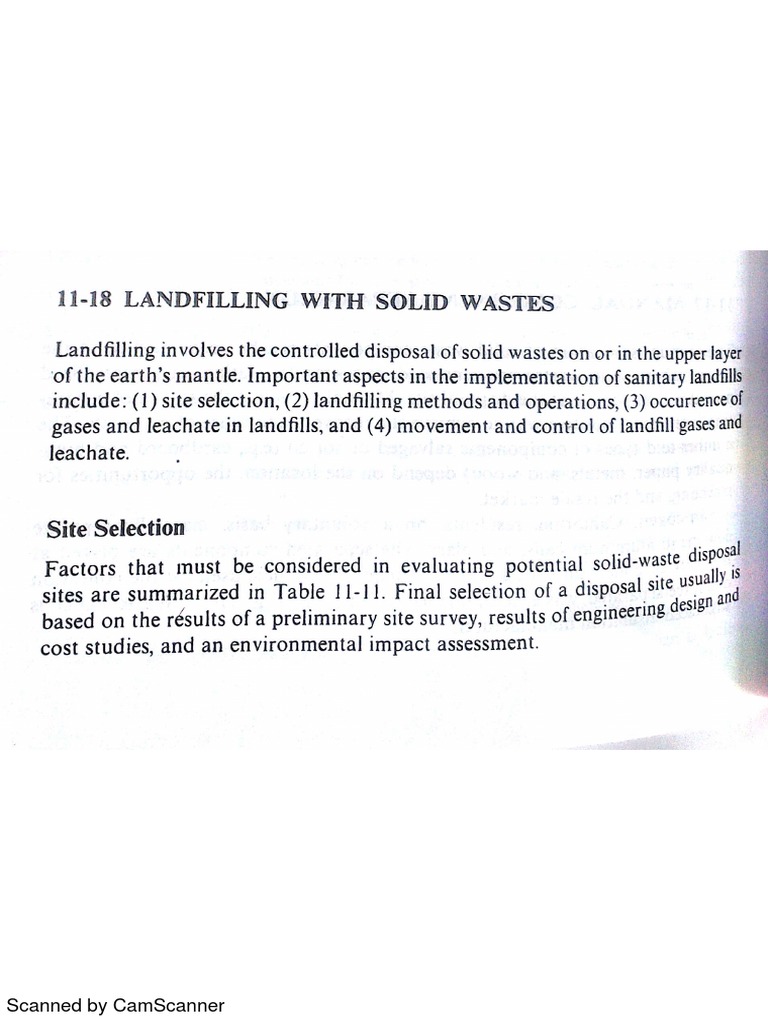 Land Filling | PDF