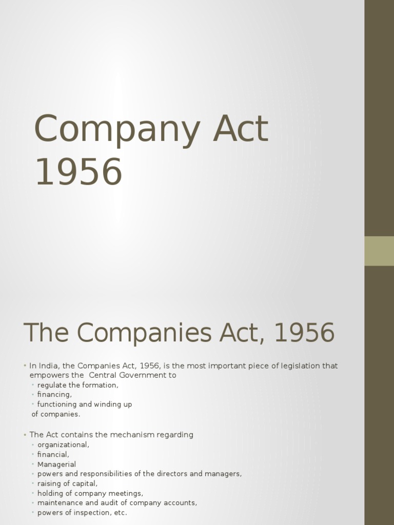 Company Act | PDF | Limited Liability Partnership | Law