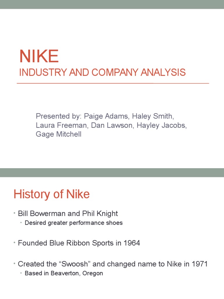 Nike Industry and Company Analysis | PDF | Nike | Adidas