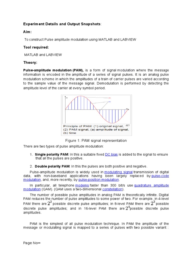 Mod Pam | PDF | Modulation | Broadcast Engineering