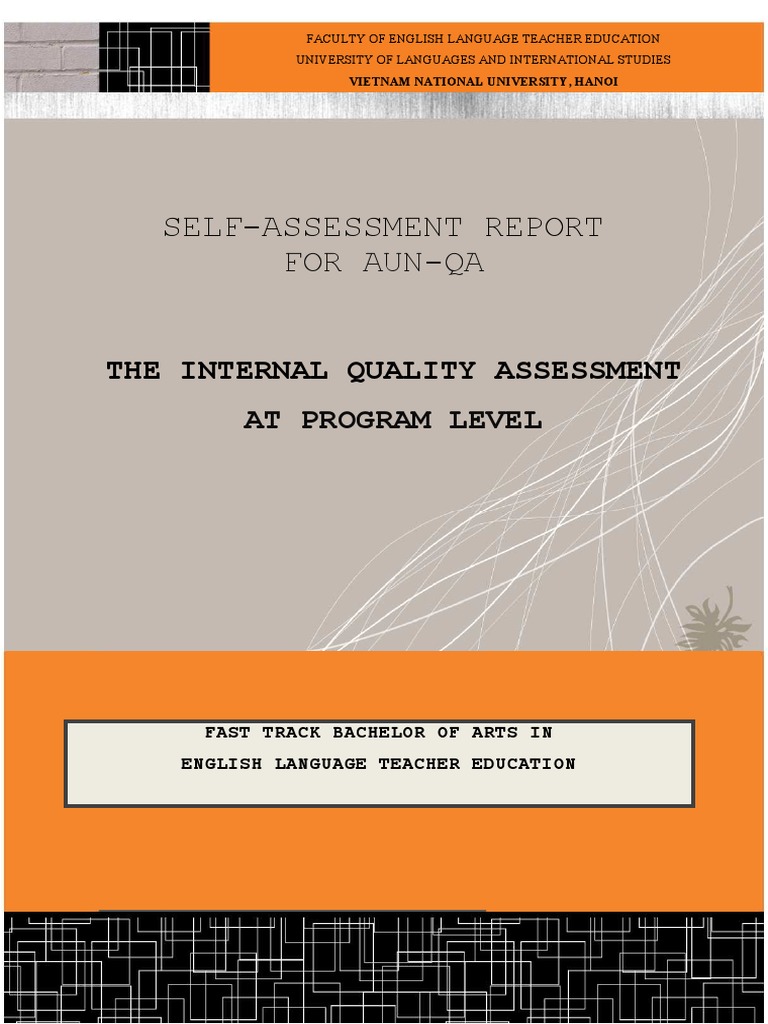 AUN-QA Self-Assessment Report: English Program | PDF | Educational ...