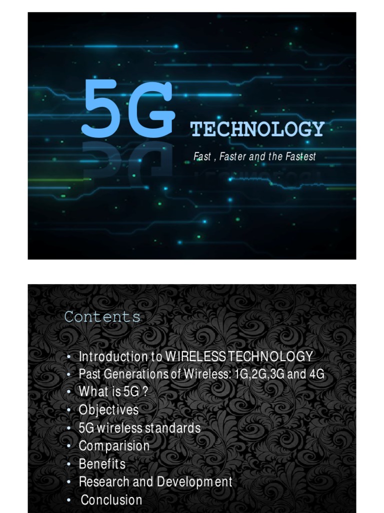 5G Technology | PDF | Wi Max | 4 G
