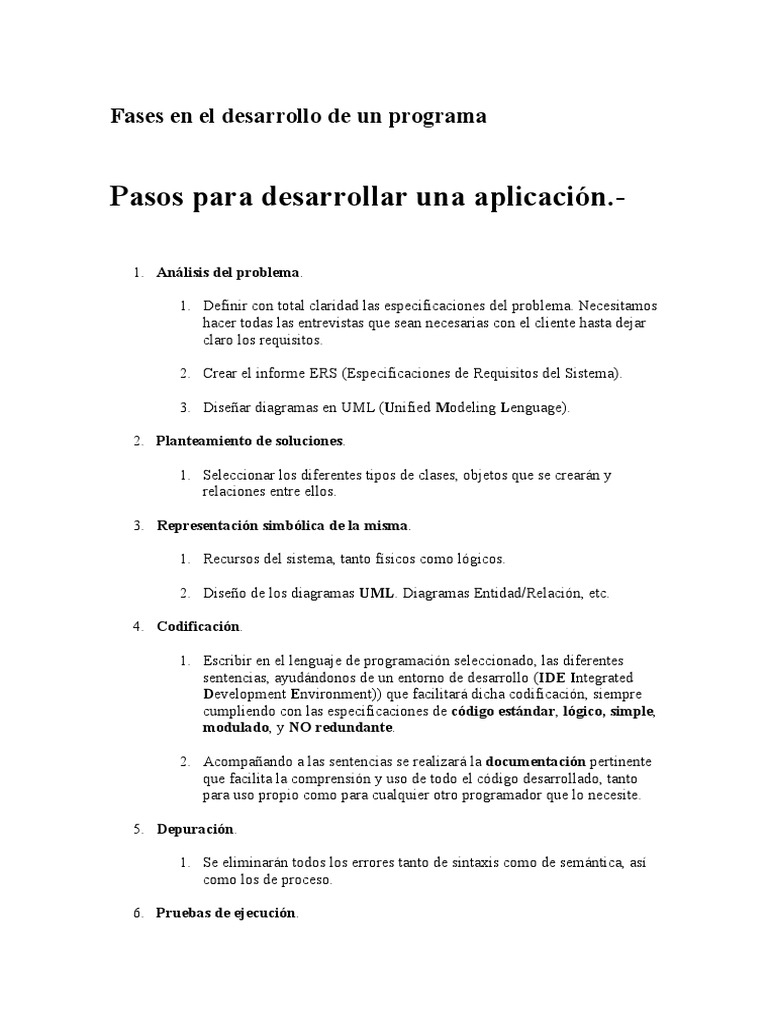 Fases en El Desarrollo de Un Programa | PDF | máquina virtual de Java ...
