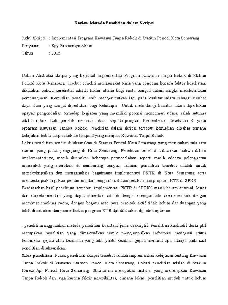 Review Skripsi | PDF