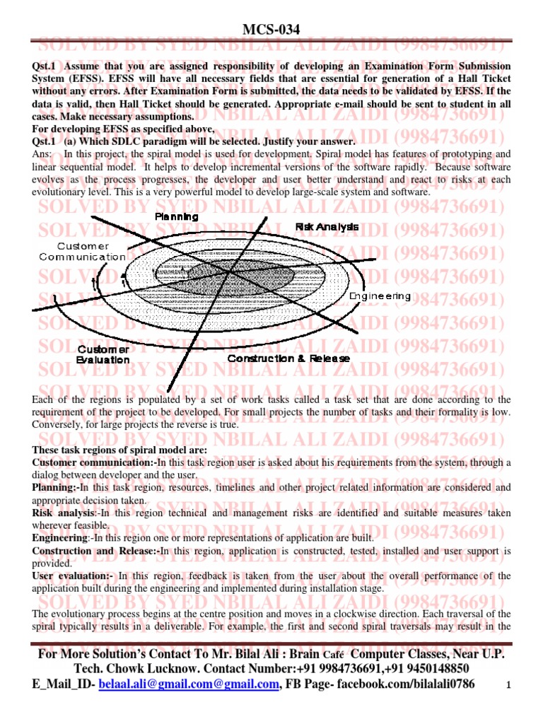 MCS-034 Solved Assignment 2015-16 | PDF | Computer Engineering | Computing