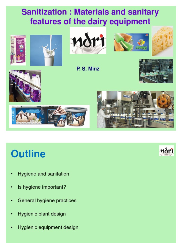 Lession 1 Materials and Sanitary Features of The Dairy Equipment | PDF ...