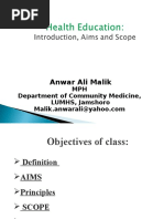 Health Education Lecture Notes Overview | PDF | Behavior | Behavioural ...