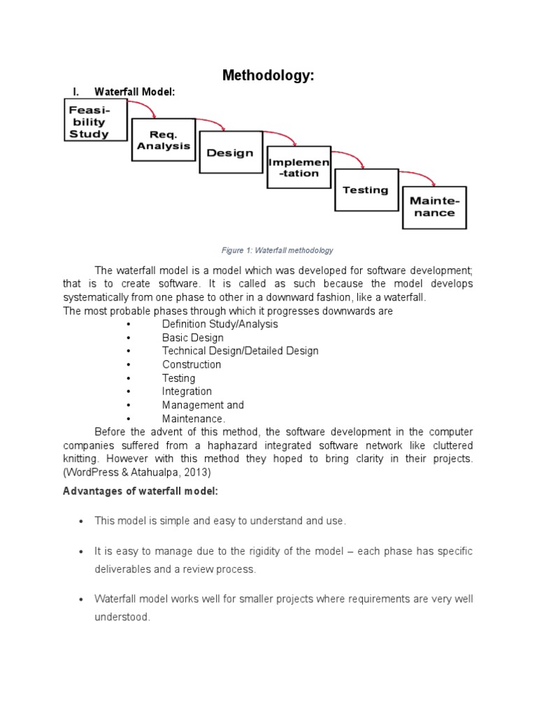 Methodology:: I. Waterfall Model | PDF | Software Development Process | Software Prototyping