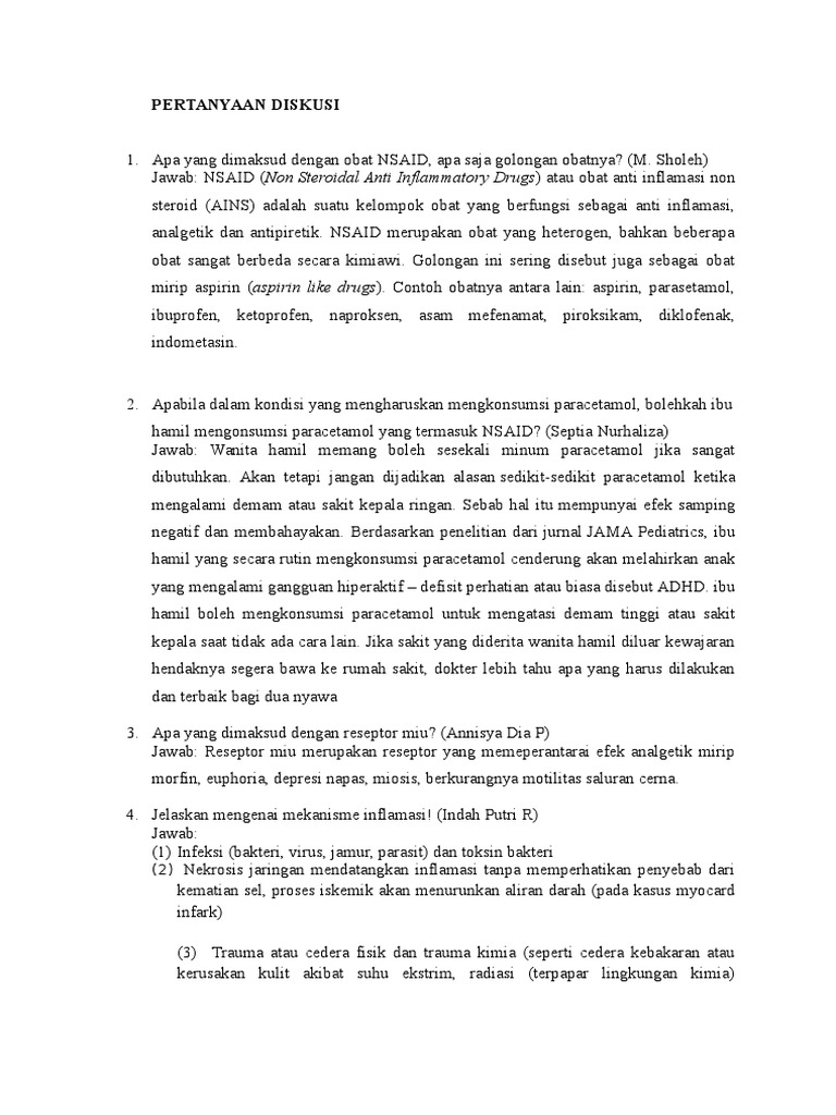 Pertanyaan Diskusi | PDF | Pengembangan Diri