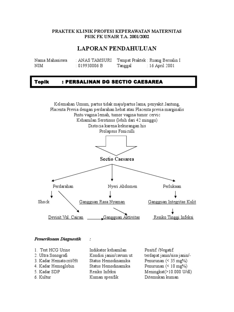 Sectio Caesarea | PDF