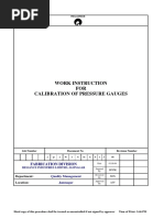 12.0 PSV Calibration Procedure | PDF | Calibration | Gases