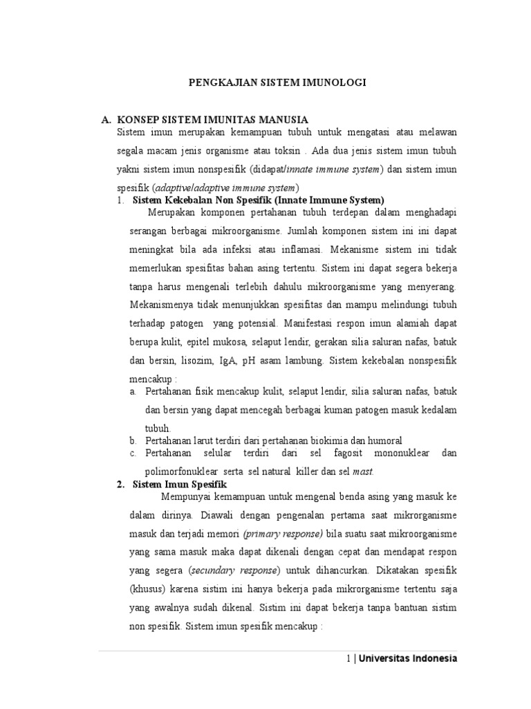 Sistem Imun Manusia Pdf