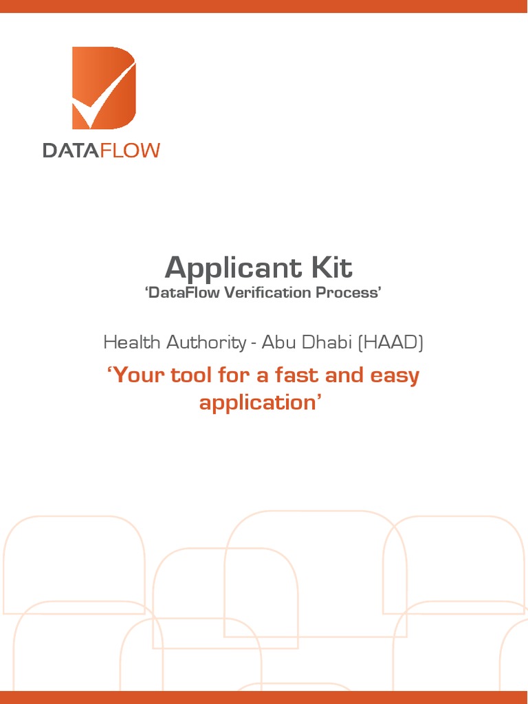HAAD Applicant Kit | PDF | Health Professional | Verification And ...