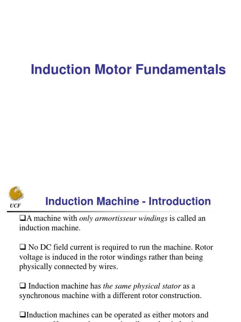 Induction Motor Fundamentals Overview | PDF | Electrical Engineering ...