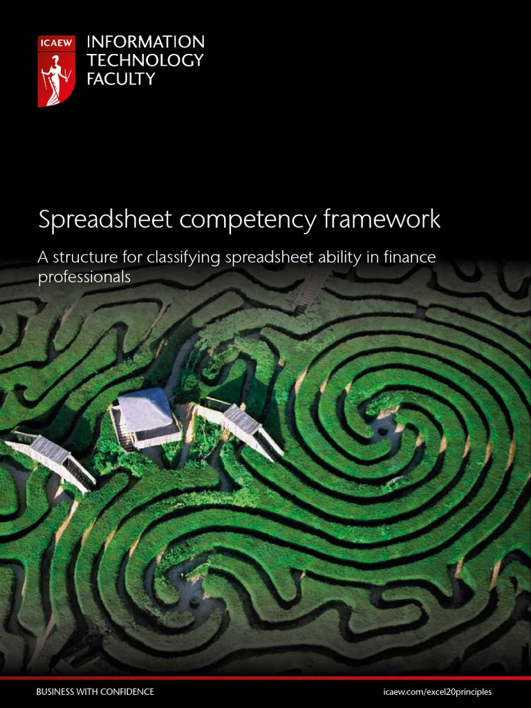 Spreadsheet Competency Framework | PDF | Microsoft Excel | Spreadsheet