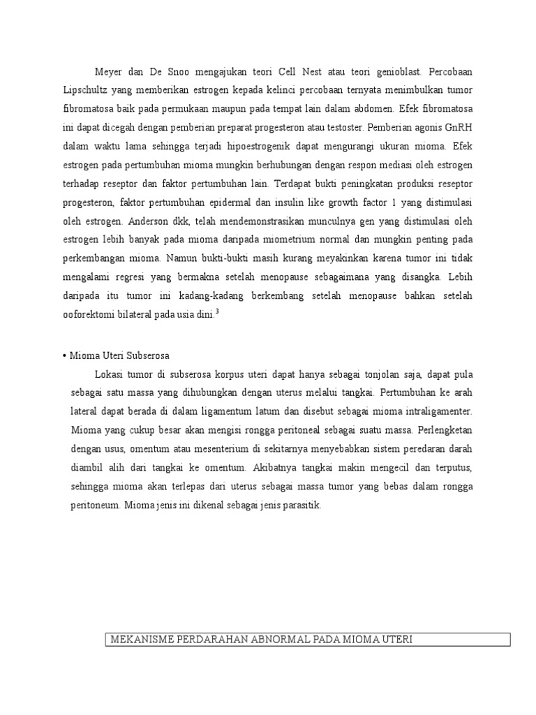 Meyer Dan de Snoo Mengajukan Teori Cell Nest Atau Teori Genioblast | PDF